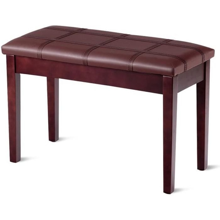 DREAMADE Tabouret de Piano 2 Place, Siège Pianiste avec Coffre de ...