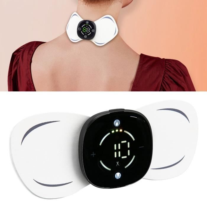 LIS Mini masseur électrique pour le cou, Patch de Massage Cervical, soulagement des muscles ...