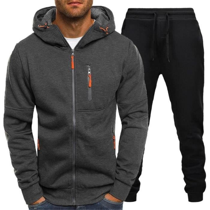 Générique Survêtement Homme Ensemble Jogging Sweats À Capuche Sport ...