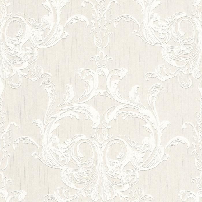 Papier peint baroque Profhome 961962-GU papier peint textile texturé au ...