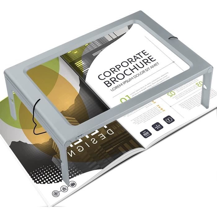 OBOVO Loupe de Lecture Parfaite pour la Lecture à Mains Libres, la Basse Vision et Les Personnes ...