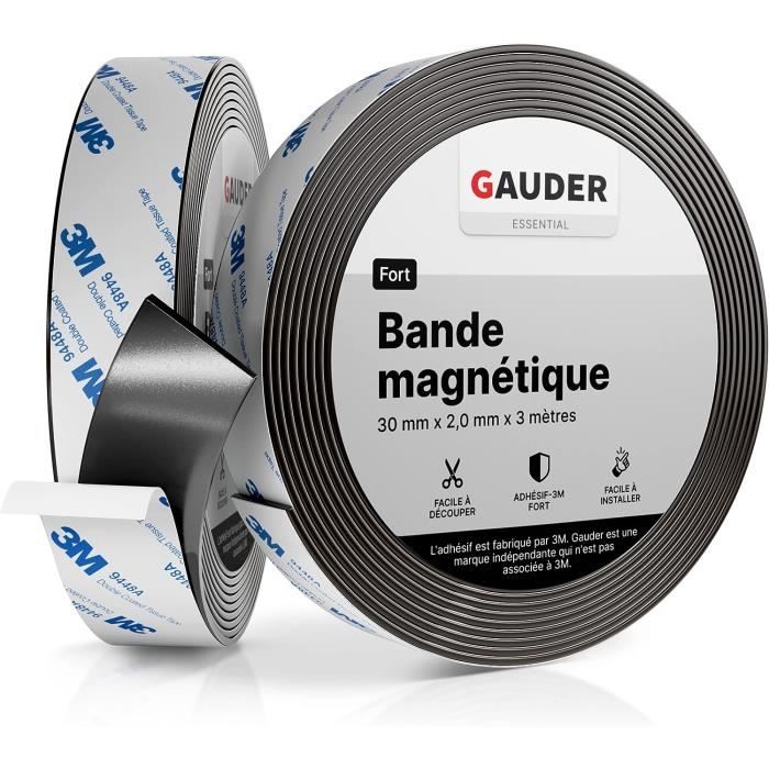 Bande Magnétique Autocollante Forte (30 mm x 3 m) | Bandes Magnétiques ...