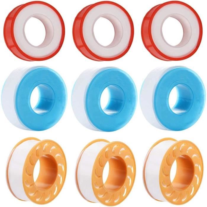 9 Rouleaux Ruban PTFE, Ruban d'Étanchéité Pour Filetage PTFE, PTFE ...