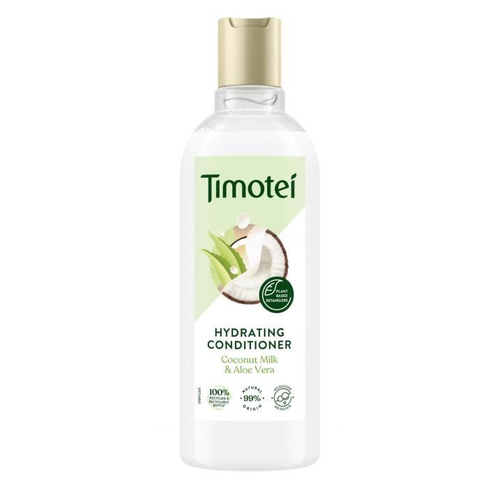 Timotei Hydrating Conditioner with Coconut Milk & Aloe Vera for Dry ...