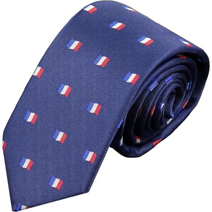 Cravate Homme En Microfibre - Élégante Et Fine - Cravate Drapeau ...