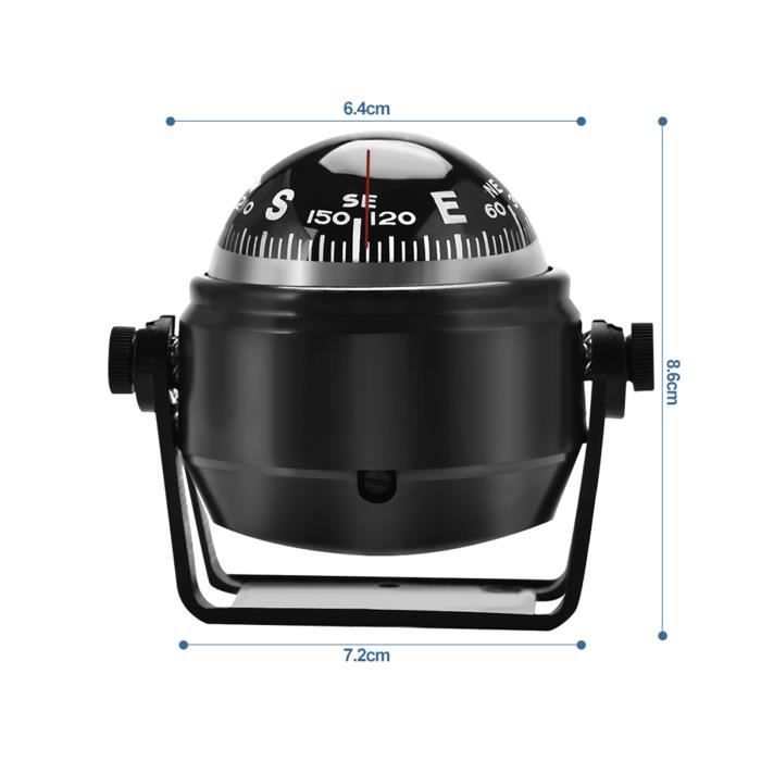 ABI Compsss de bateau Boussole marine militaire réglable électronique ...