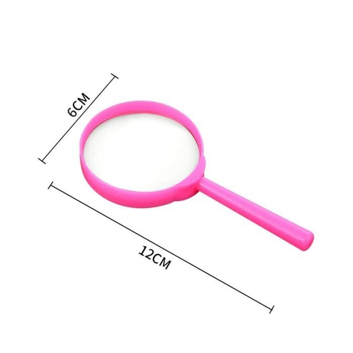 Loupe Optique - YWEI - Loupe à main 3X - Rose Red - Inspection pour ...