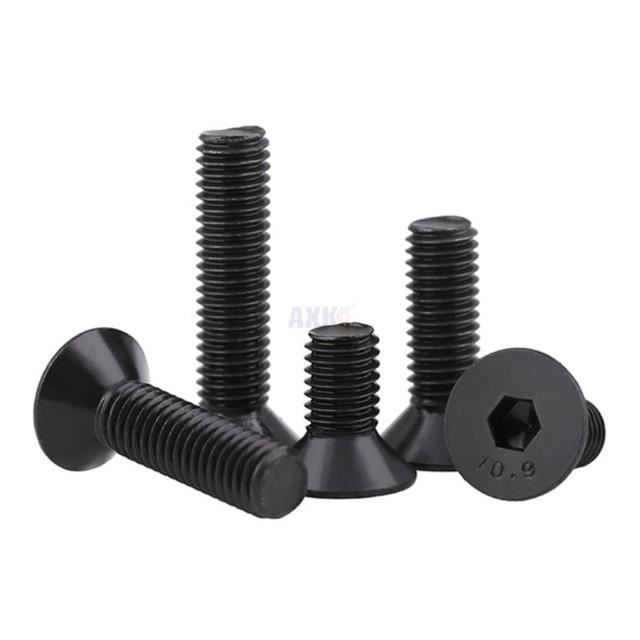 VIS,10.9 Grade-M3 (50pcs)-50mm--Tête de clé Allen Din7991 M2 M2.5 M3 M4 ...