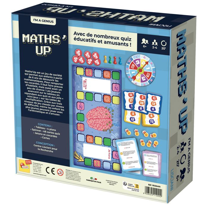Maths'Up - Le Jeu de Mathématiques Ludique et Adaptatif - Lisciani ...