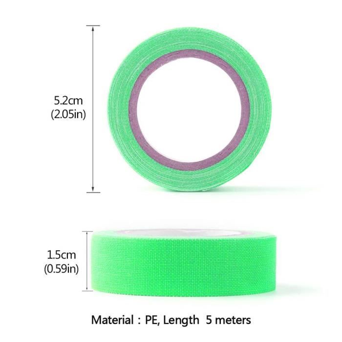 6 Pièces Ruban Adhésif UV Fluorescent, 6 Couleurs Ruban Adhésif en ...