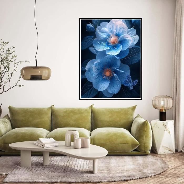5D Fleur Diamond Painting Grand Format Kit Complet 60X80Cm, Diy Full ...
