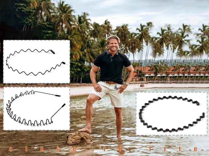 Serre tete Homme et Femme 3Pcs lastique Bandeau Cheveux Cerceau Homme ...