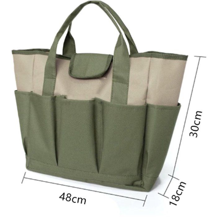 Sac de rangement pour outils de jardin - 48 x 18 x 30 cm - Polyester ...