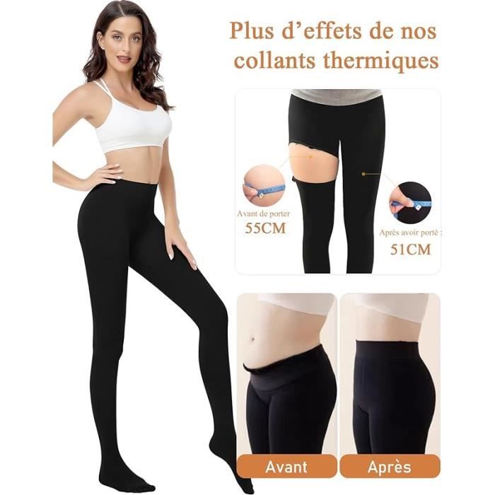 Collants Polaire Femme Super lasticit pais et Chaud Slim Tights Pantalon Skinny pour Automne ...