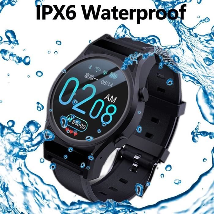 Espion Montre Connectée IPX6 étanche, 1080p Caméra Cachée Smartwatch, 1 ...