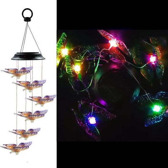 Bybyby Solaire Lumineux décoration de Jardin carillons éoliens pour l ...