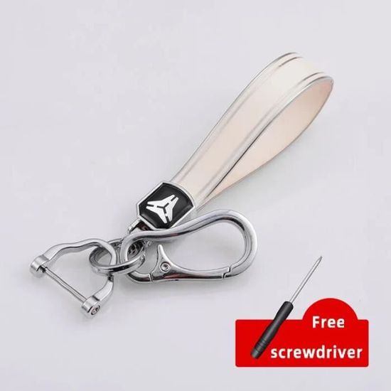 Porte-clés blanc -Soft TPU Car Remote Clee Clever Cover Holder Shell ...