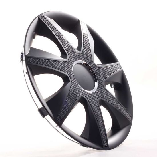 Enjoliveurs de roue 15 pouces carbon - schwarz pour Audi Daewoo Hyundai ...