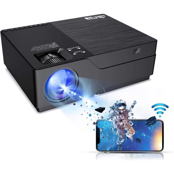 JIMTAB M18 PRO Projecteur vidéo natif 1080p, pr en charge WiFi HD AV ...