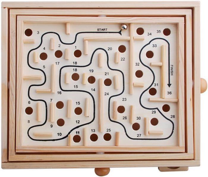 Labyrinthe éducatif pour enfants, jeu de puzzle en bois 3D - Cdiscount ...