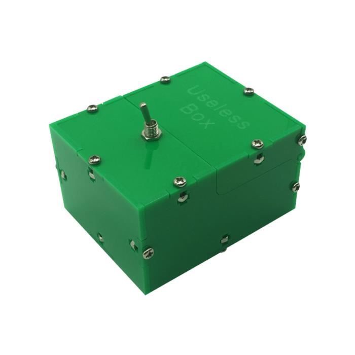 Jeu Tirer Pousser The Useless Box-New Gift Fun Electric Toy Box Tricky Gift Automatic Switch Box ...