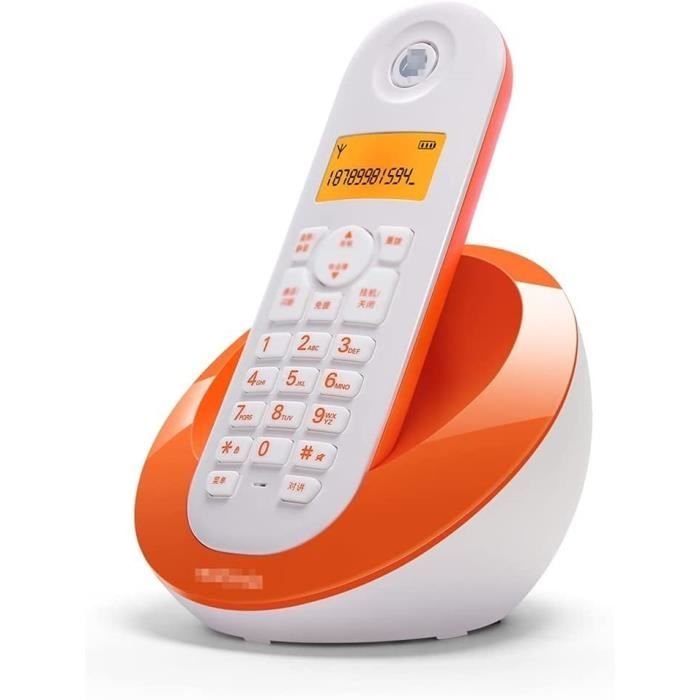 Téléphone Fixe Business Casual Téléphone sans Fil avec bloqueur d'appel ...