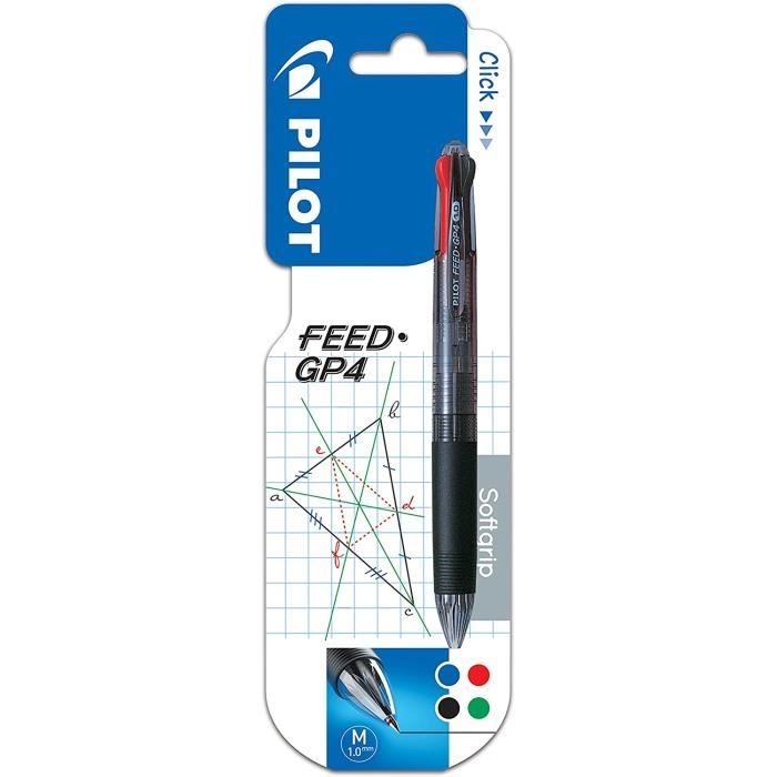 Blister Feed GP4 - Stylo bille 4 couleurs - Assortis - Begreen - Pointe ...
