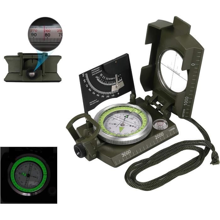 Boussole Militaire Professionnelle En Métal Etanche Ip65 Boussole De ...