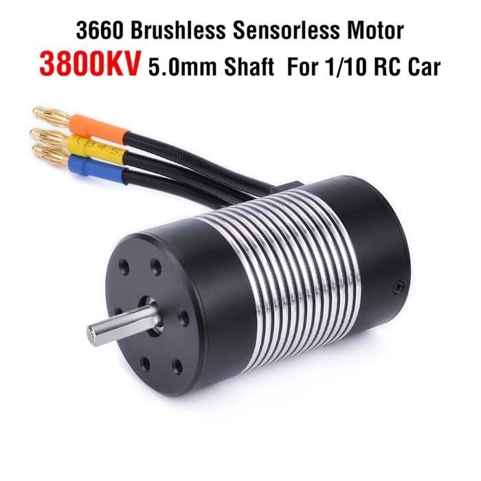 3660 3800KV 5 mm - Moteur sans capteur étanche sans balais pour voiture ...