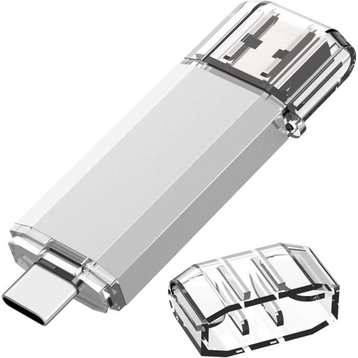 Clé USB C 128Go Dual, Clef USB 3.0 et Type C 128 Go OTG Flash Drive ...