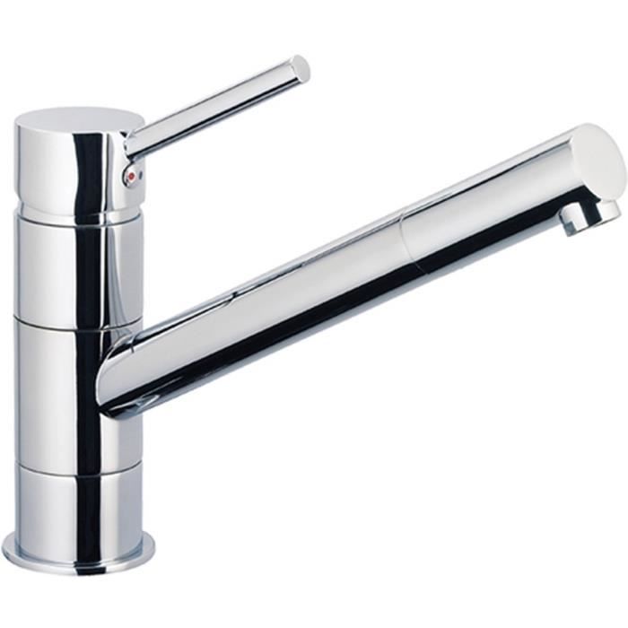 Robinet mitigeur - Chrome - Bec long mobile - Laiton - Installation ...