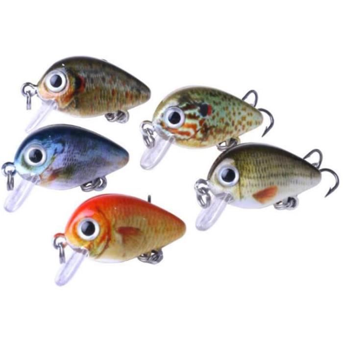 Crankbaits kit de mini leurres de pêche vib leurres flottants topwater ...