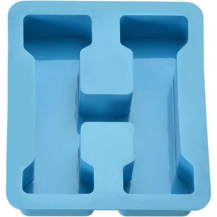 Grand Moule À Lettres De L'Alphabet 3D De 10,2 Cm En Résine De Silicone ...