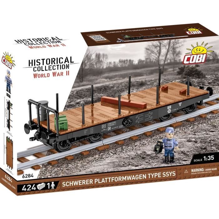 Modèle réduit - COBI - 6284 - Wagon de transport - 424 pièces - 1:35 ...