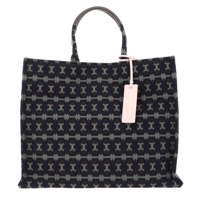 COCCINELLE Never Without Bag Jacquar Handbag Mul. Midnight / Coffee ...