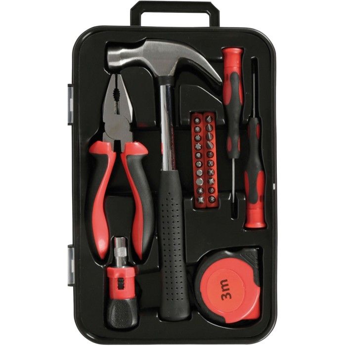 Mallette Outils - Cogex - 26 Pièces - Plastique - Acier CrV - Noir ...