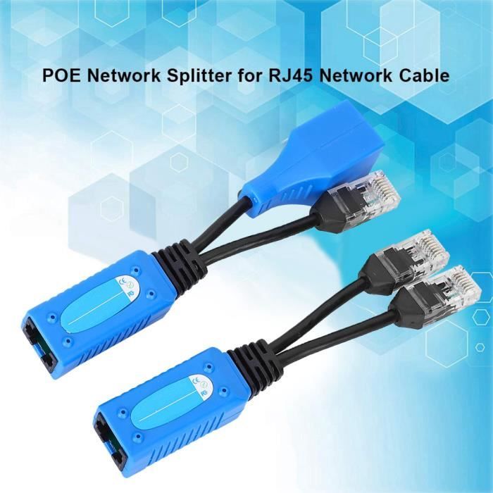 Kit Cables D'Alimentation Rj45 Combiner Splitter Poe 2Pcs - Cdiscount ...