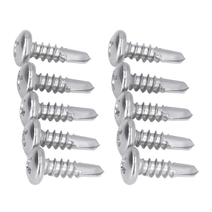 COC-7803043844982-Jeu de vis autoperceuses Lot de 200 Vis Autoperceuses en Acier Inoxydable ...