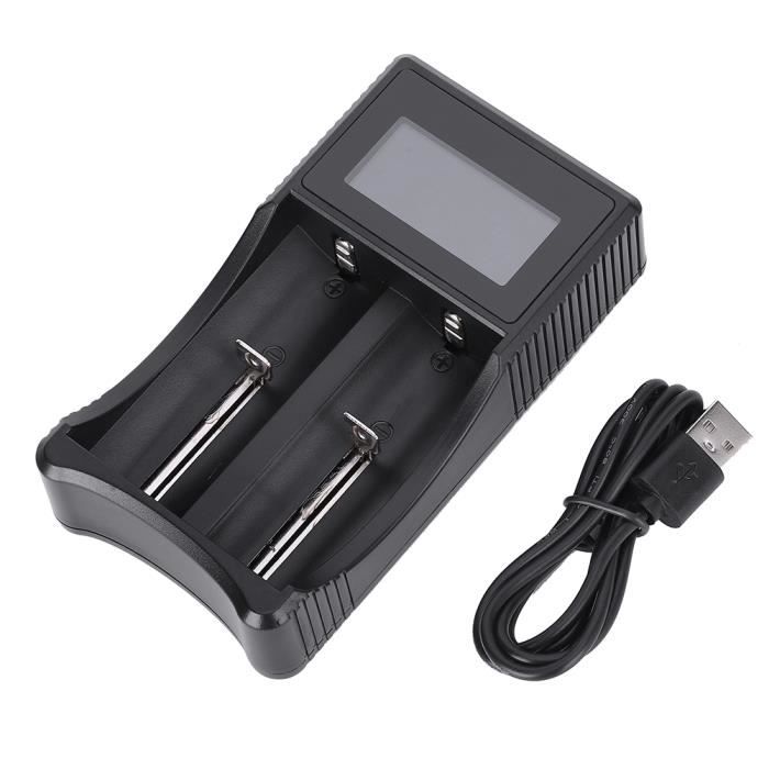 Chargeur de Batterie USB Affichage LCD SEIVI pour Ni-MH Ni-Cd AA AAA Li-ion LiFePO4 IMR 18650 ...