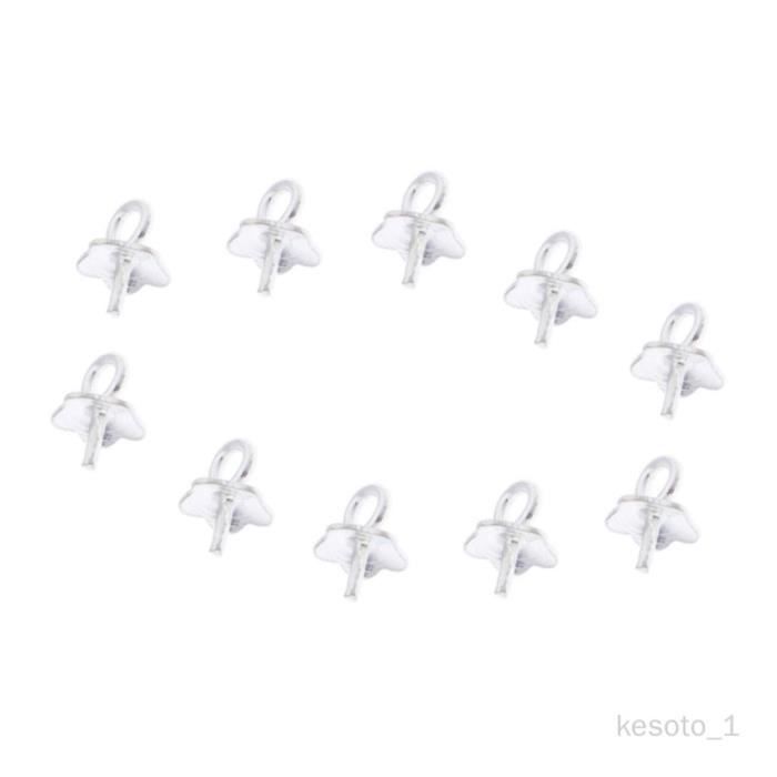 10x Support de Puces Base de Perle prise en Argent 925 Design Création ...
