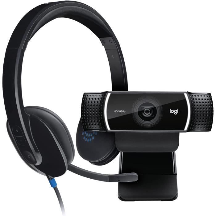 Logitech C922 Pro Stream Webcam + H540 Casque Filaire - Cdiscount ...