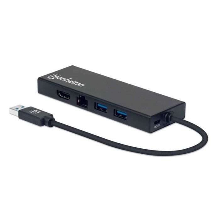 Manhattan SuperSpeed USB Dual Monitor Multiport Adapter - Docking ...