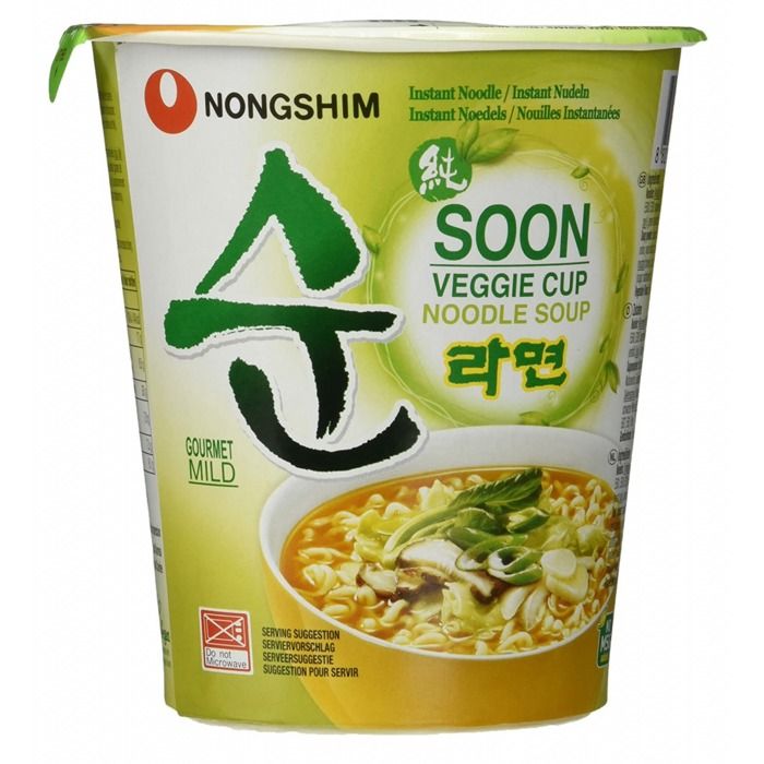 SOON VEGGI RAMEN CUP - Soupe de Nouilles aux Légumes Nongshim 67g/Bol ...