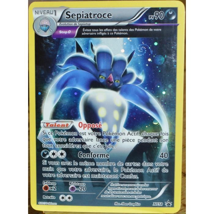 Carte Pokémon Sepiatroce (avec Spirouli) 90 PV XY58 Promo NEUF FR ...