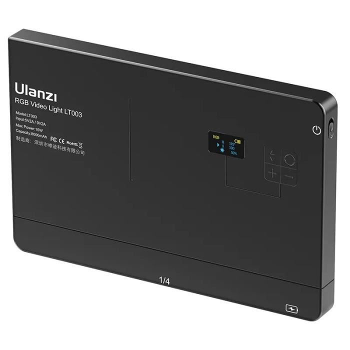 Panneau d'éclairage LED pour Studio Photo,10 pouces,8000mAh,2500-9500K ...