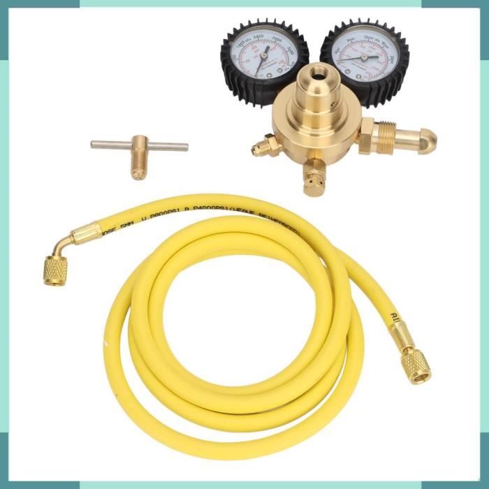 Régulateur d'azote, filetage de sortie 1/4 7/16 sortie 450Psi Kit de ...