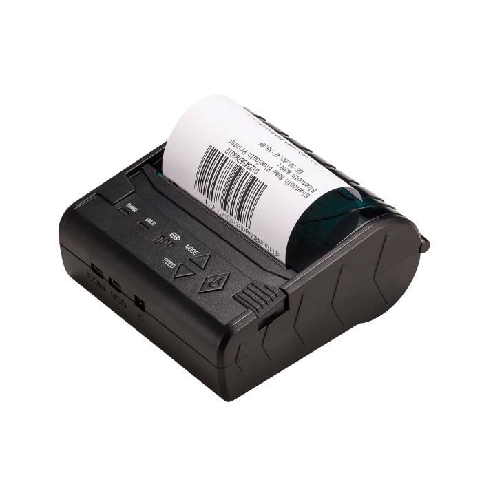 VICSOO POS-8003DD Mini Imprimante Thermique Receipt Ticket en Bluetooth 4.0 + USB, POS ...