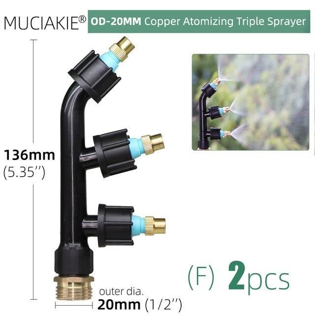 Système d'arrosage,Fx2pcs--Buses de pulvérisation agricole en laiton, accessoires de ...