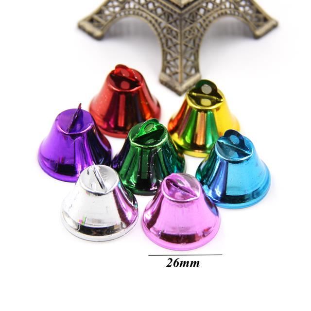 CLOCHE DE SERVICE,26mm Multi--Cloches à clochettes en métal colorées ...
