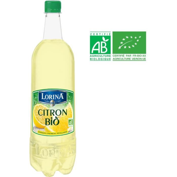 Citron bio 1,25l Lorina - Cdiscount Au quotidien